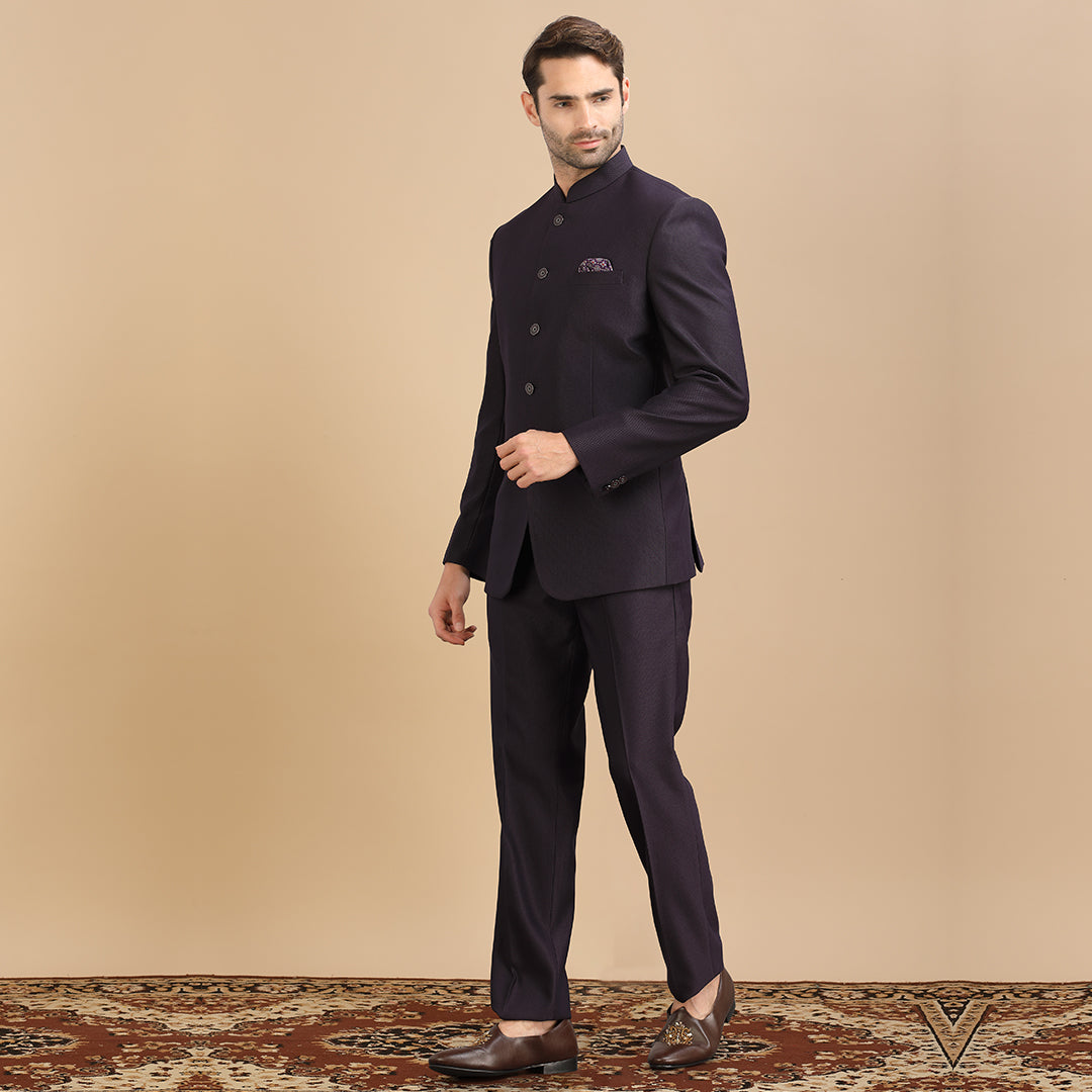 Shining Radiant Maroon Jodhpuri Suit for Men – Suvidha Fashion